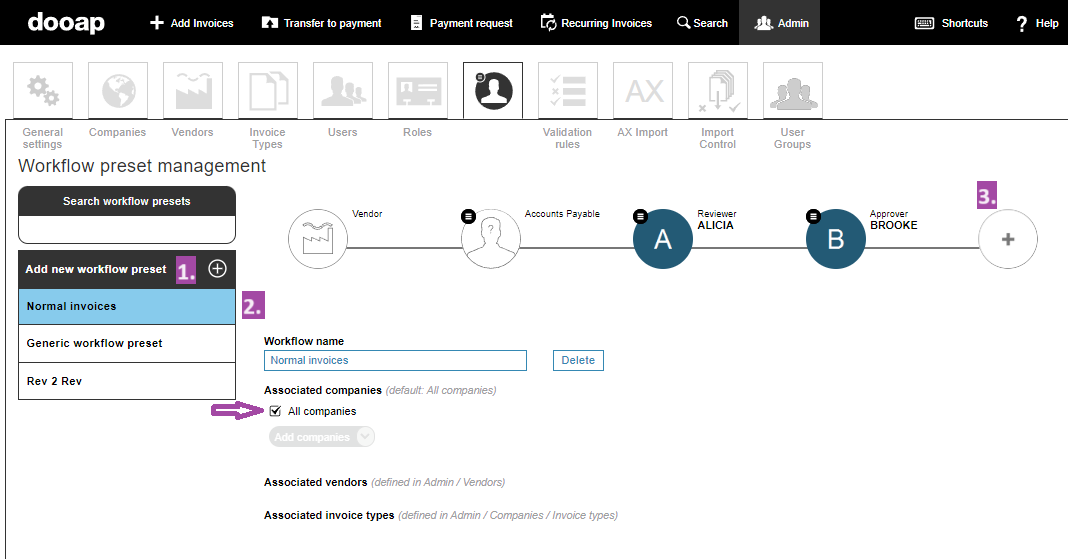 Workflow Preset Management